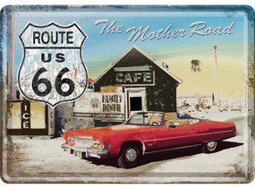 Postershop Plechová pohlednice - The Mother Road Route 66