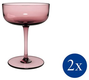 Sada širokých sklenic na šampaňské z kolekce LIKE GLASS GRAPE, 2 ks