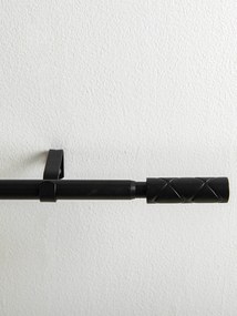 MK Lůžkoviny Garnýž jednořadá Roberto - matná černá 160 - 300 cm