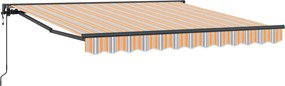 Rám markýzy Modrá a Oranžová 350 x 250 cm 3330302