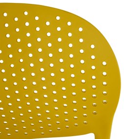 Plastová židle FEDRA – stohovatelná, více barev Černá