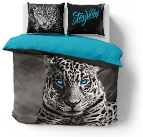 Detexpol Bavlněné povlečení 220x200 gepard 3737 A 2 povlaky na polštář 70x80 Holland Natura 69