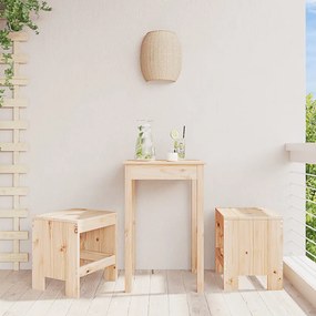 Zahradní stoličky 2 ks 40 x 36 x 45 cm masivní borové dřevo