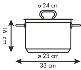 Hrnec HOME PROFI s poklicí ø 24 cm, 7,0 l