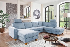 XXXLutz SEDACÍ SOUPRAVA, textil, světle modrá Sit & More - Sedací soupravy - 000144005843