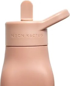 Neon Kactus Dětská silikonová láhev růžová / Láhev / 340 ml