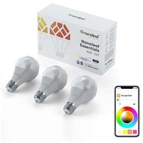 Nanoleaf | Nanoleaf - SADA 3x LED RGB Stmívatelná žárovka ESSENTIAL A60 E27/9W/230V 2700 - 6500K | NL0032