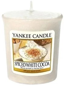 Yankee Candle Votivní svíčka Yankee Candle - Spiced White Cocoa, krémová barva, vosk