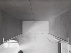Mexen Velar L Duo, posuvné sprchové dveře do otvoru 170 cm, 8mm čiré sklo, chromová, 871-170-003-02-01