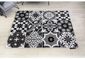 koberec ALTER Porto květiny šedá velikost 140x190 cm | krásné koberce cz