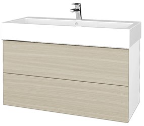 Dřevojas Koupelnová skříň VARIANTE SZZ2 100 Varianta: N01 Bílá lesk / N03 Graphite