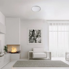 Rabalux Stříbrné stropní LED svítidlo Engon 480mm 45W 71131