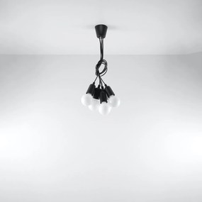 Sollux Lighting Závěsné svítidlo DIEGO 5 černé