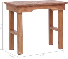 Přístavný stolek 70 x 35 x 60 cm masivní mahagonové dřevo 283915