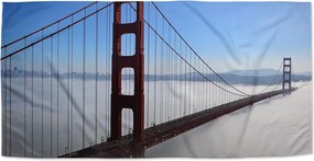 Sablio Ručník Golden Gate v mlze - 70x140 cm