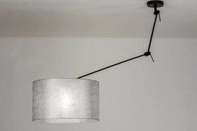 Závěsné designové svítidlo nad stůl Snap Light Silver and Black