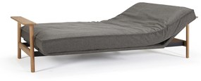 INNOVATION - Rozkládací sedačka BALDER tmavě šedá - snímatelný potah