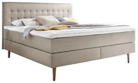 Béžová boxspring postel 160x200 cm Massello – Meise Möbel