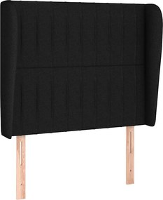 Box spring postel s matrací černá 80 x 200 cm textil 3128079