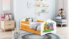 Dětská postel Tobík - veselý zvěřinec (Vybírat můžete z mnoha motivů a barev.)