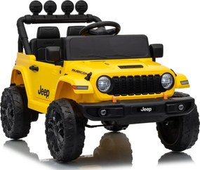LEAN CARS Akumulátorové vozidlo Jeep Rubicon DK-JWR558 24 V, žluté