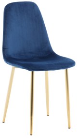 Jídelní židle Polar, 2ks, modrá, S44xD52xV86