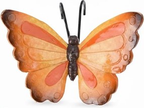 Závěsný motýl na květináč – ohnivý 13 × 10 cm
