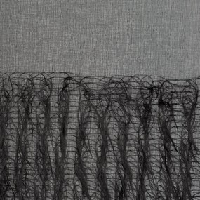 ZÁCLONA NA KROUŽCÍCH MARGARET2 140X250 CM ČERNÁ
