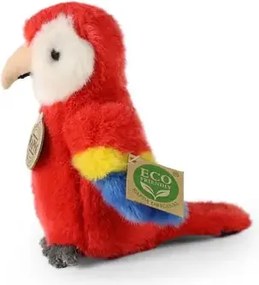 Rappa Plyšový papoušek Ara 16 cm červená / ECO-FRIENDLY / od 0 let