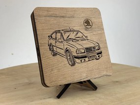 Li-Go "Škoda rapid" lampa 19x19cm provedení povrchu: ořech