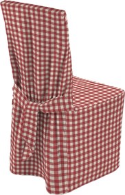 Návlek na židli barva červená látka vzorované