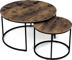 Konferenční stolek 80x80x45cm AF-3002 OLW, mdf, old wood