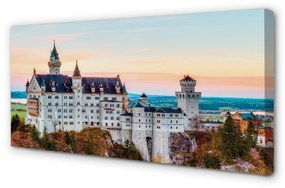 Obrazy na plátně Německo Castle podzim Munich 125x50 cm