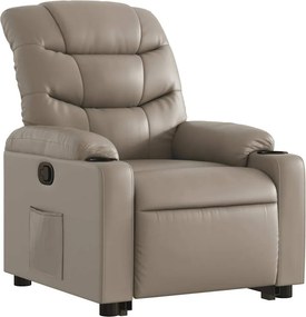 Zvedací polohovací křeslo cappuccino umělá kůže 3206605