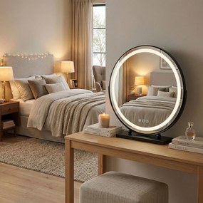 Rea Rea, Zrcadlo LED MAKE-UP Black 50 cm, HOM-12022