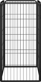 vidaXL Ohrádka pro psy 4 panely černá 50 x 100 cm práškovaná ocel [171793]