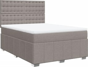 Box spring postel s matrací taupe 140x190 cm textil 3293981
