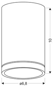 Stropní svítidlo TUBA GU10/15W/230V