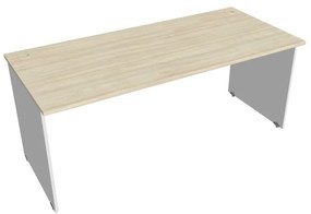 Stůl pracovní rovný 180 cm - Hobis Gate GS 1800 Dekor stolové desky: akát, Dekor lamino podnože: bílá