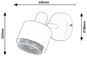 Rabalux - Nástěnné svítidlo 1xE14/40W/230V