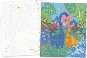 JANOD Malování podle čísel Dinosauři / Kreativní sada / 2 obrázky / 19