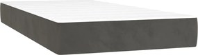 vidaXL Box spring postel s matrací 90x190 cm samet [3143116] Barva: Černá