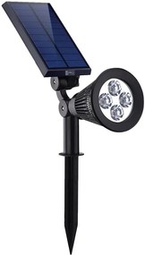 Ledsolar 4 solární venkovní světlo svítidlo do země, 4 led, bezdrátové, ipro, 1w, studená