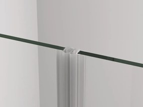 Sanswiss CADURA CA1C jednokřídlé sprchové dveře 75 cm Šířka: 750 mm, Profil: Bílá, Sklo: Hladké čiré