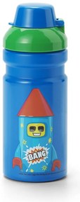 Modrá dětská lahev 390 ml Rocket – LEGO®
