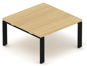 NABYTEK-DESIGNOVY.CZ - DESK0860U - Konferenční stolek EPIC, 80/120cm, ocelová podnož U, výška 54cm, dub/černá