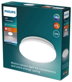 Philips - LED Stropní svítidlo se senzorem ACUNA LED/12W/230V 4000K