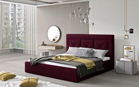 Eltap Čalouněná postel Cloe s úložným prostorem Materiál a barva potahu: Mat Velvet 68 - tmavě fialová, Rozměry (cm): 160x200