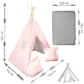Ecotoys Teepee šedý