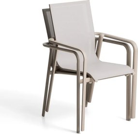 Béžová/taupe zahradní židle Canea – Kave Home